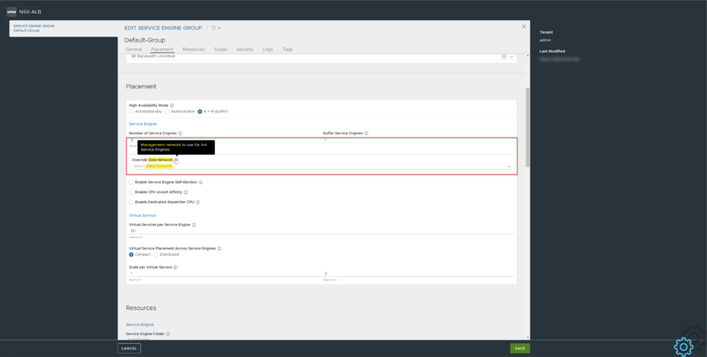 NSX Advanced Load Balancer Data Network Issue | Be-Virtual.net NSX Advanced Load Balancer Data Network Issue | Be-Virtual.net